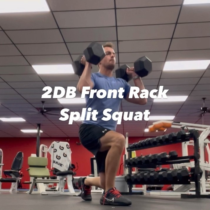 2DB Front Rack Split Squat #trainlikethepros - YouTube