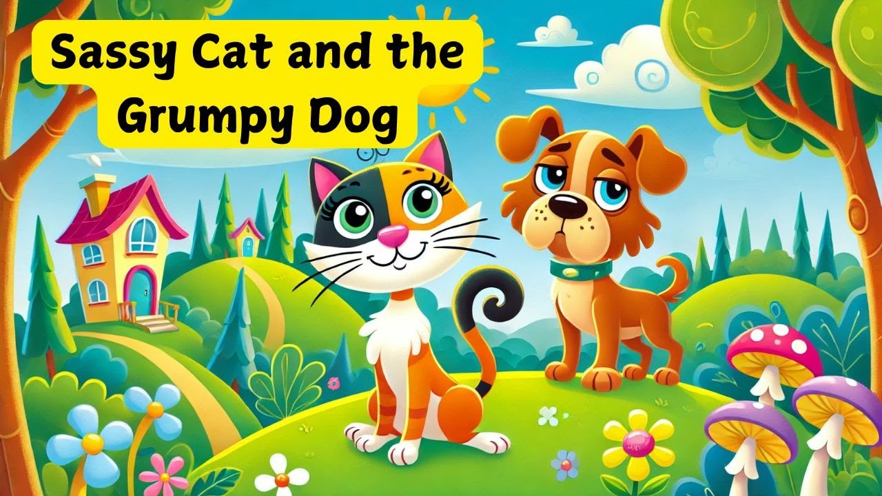 Kids Story | Friendship Tales | The Sassy Cat and the Grumpy Dog - YouTube