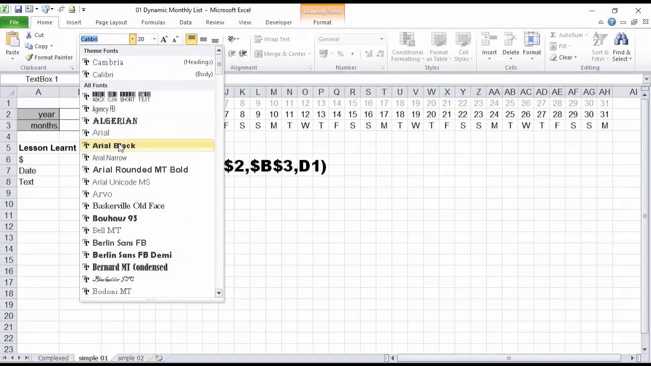 Excel Productivity Tip for HR 01 - Dynamic Date List using Date - YouTube