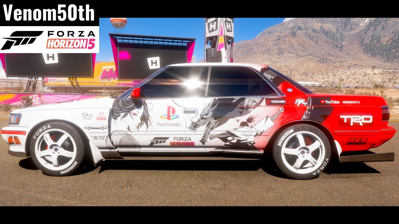 Forza Horizon 5 1991 Toyota Chaser GT Twin Turbo Dragon Drift Design ...