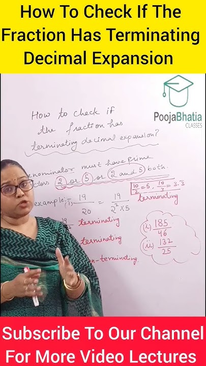 without actual division check Terminating or non terminating Decimal Expansion - YouTube