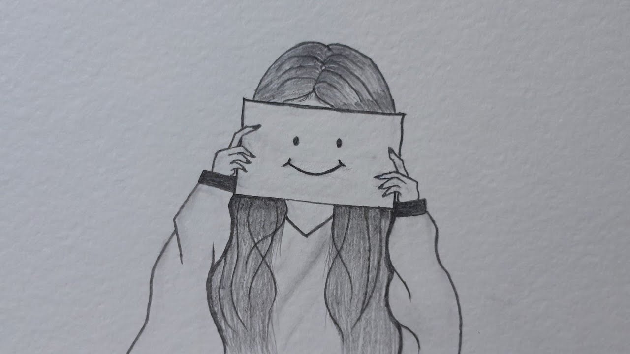 Cute Girl Drawing || Girl Drawing Step By Step || Pencil Drawing For ...