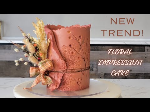 New Cake Trend? "PRESSED" Flower Autumn Cake | Cake Inspired by Clay ...