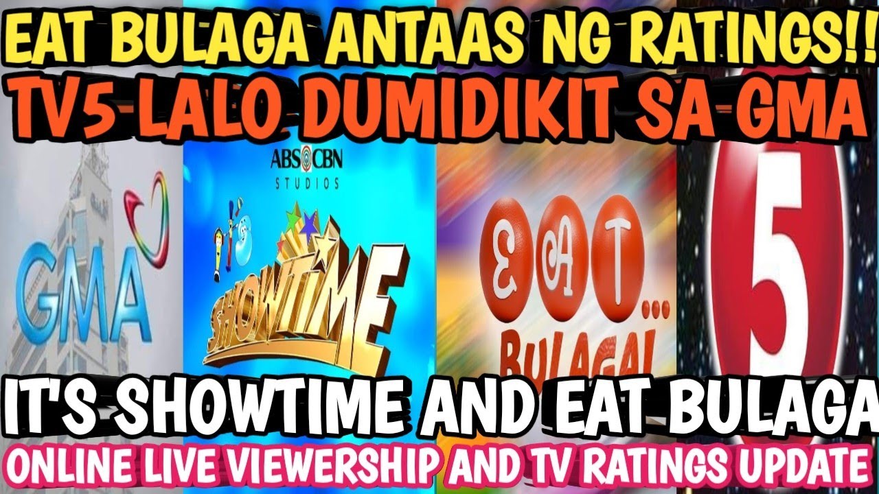 EAT BULAGA ANTAAS NG RATINGS! TV5 LALONG DUMIDIKIT SA GMA - YouTube
