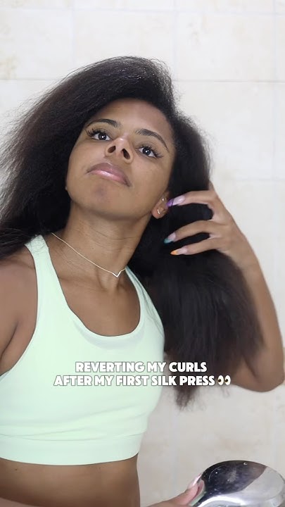Reverting my silk press 👀😬 #naturalhairproblems #healthyhairjourney #type4hair #curlscurlscurls ...