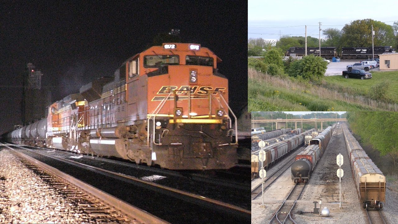Trains on 05/08 - NS 50A (NS 7504, NS 4417) & CSX B223 (BNSF 9172, BNSF ...