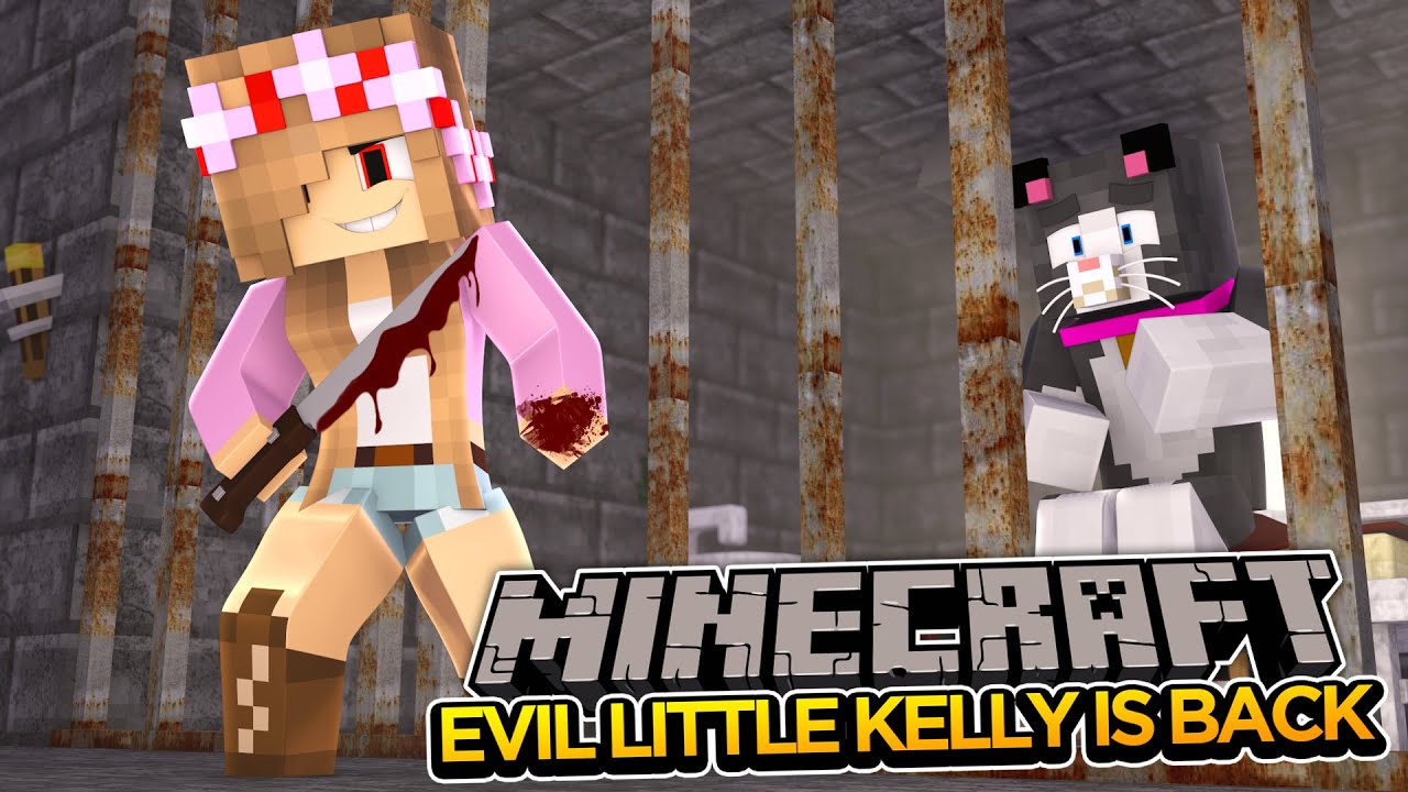 Minecraft-EVIL LITTLE KELLY KIDNAPS CASSIE THE CAT!! - YouTube