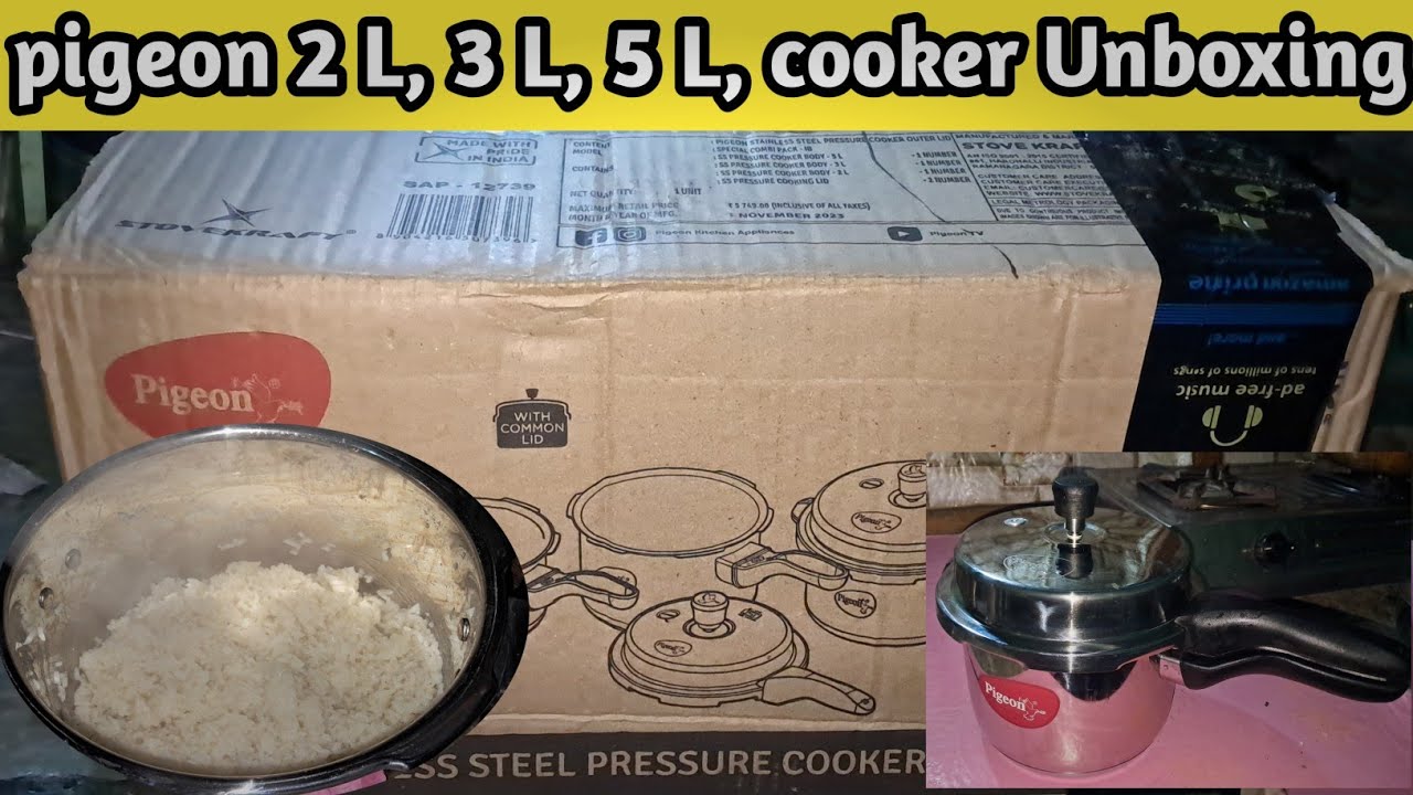 Pigeon Stainless Steel Pressure Cooker / pigeon 2 L, 3 L, 5 L, cooker ...