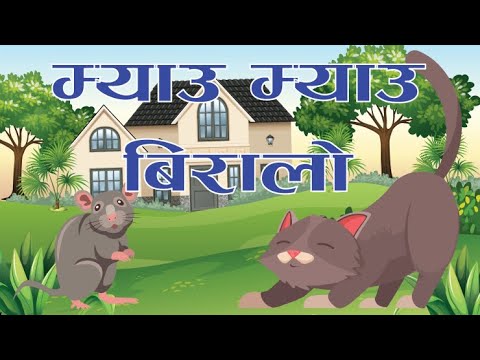 Meow Meow Biralo | Nepali Popular Kids Rhyme || Nursery Rhyme - YouTube