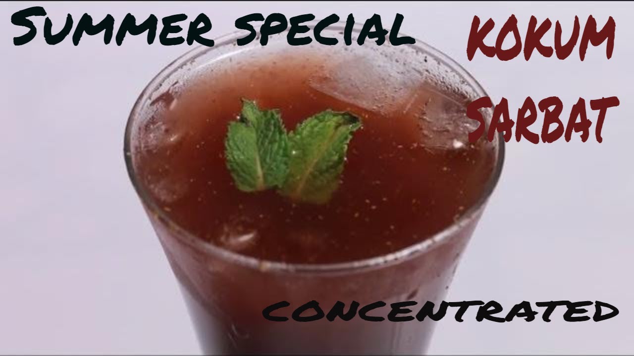 Kokum Sarbat recipe | Concentrated kokum sarbat recipe - YouTube