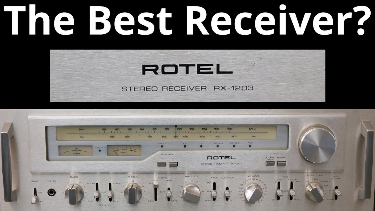 Rotel RX-1203 Stereo Receiver. Beautiful Vintage Beast. Audio Repair ...