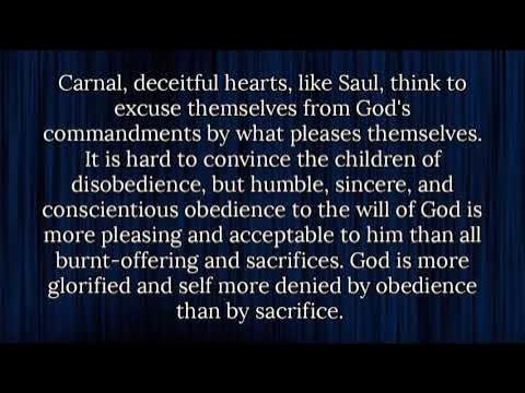 SHORT NOTES / QUICK BIBLE STUDY ON 1 SAMUEL CHAPTER 15 - YouTube