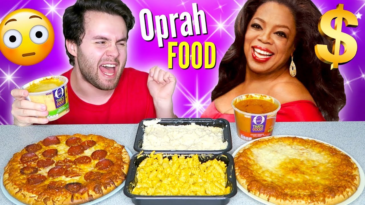 TRYING OPRAH'S LUXURY FROZEN FOOD! - Pizza, Mac N' Cheese, and MORE ...