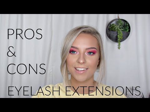 Pros & Cons Eyelash Extensions - YouTube