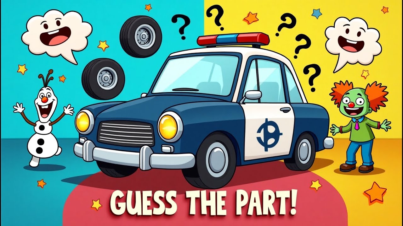 🚜Correctly Guess the Vehicle? Police Car, Toyota Fortuner , McQueen Car ...