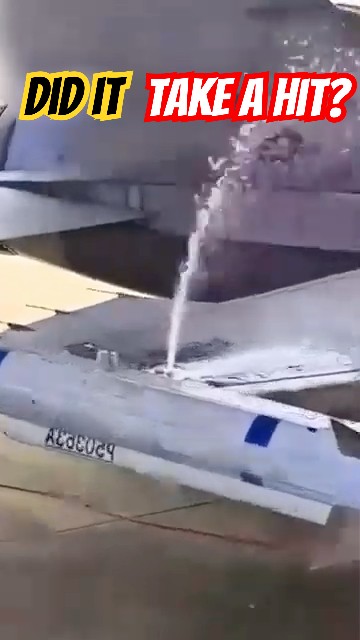 Fuel Leaks From F-16 Wing After-Flight — Looks Like a Bullet Hole ...