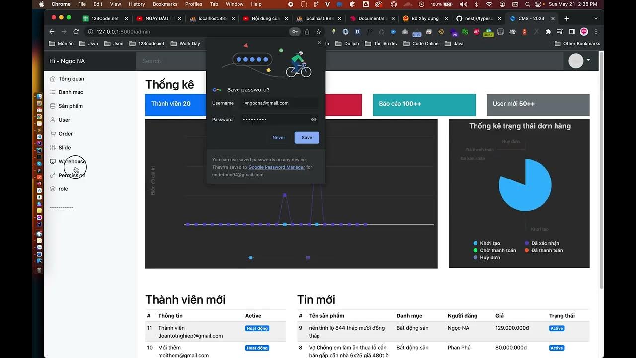 Hướng dẫn bỏ phân quyền đồ án website bán hàng - 123code.net - YouTube