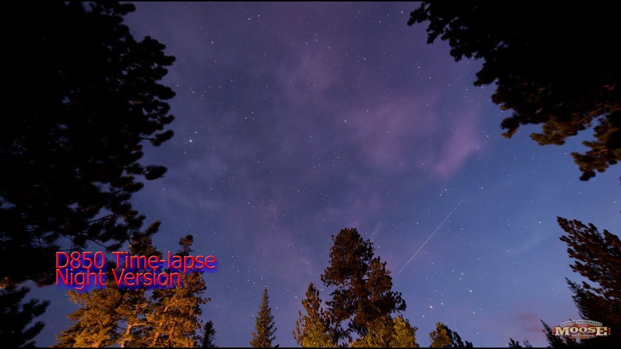 A D850 4k Time-lapse Sample, night version - YouTube
