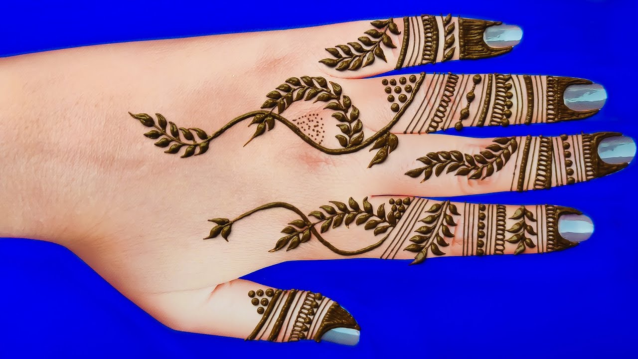 Back hand mehndi design | mehandi ka design | mahdi ka dizain | mahandi ...