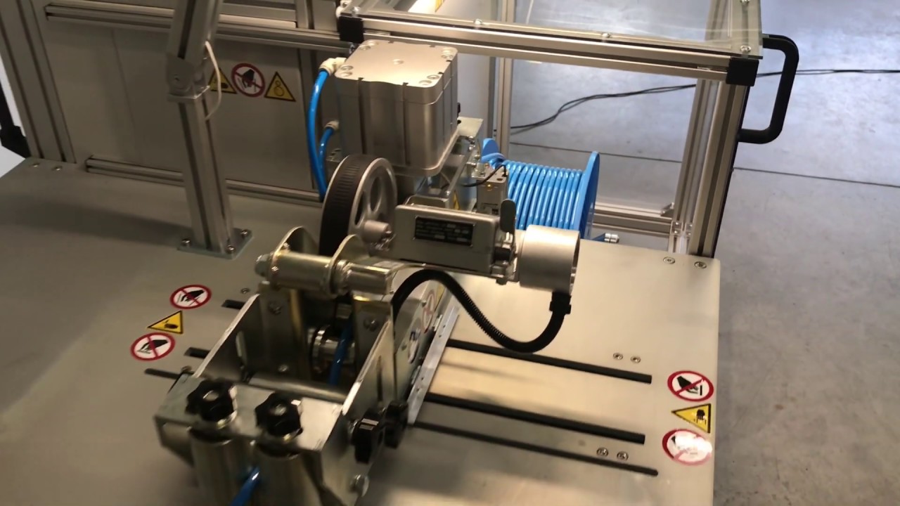 MORA Rack - cable winding machine - YouTube