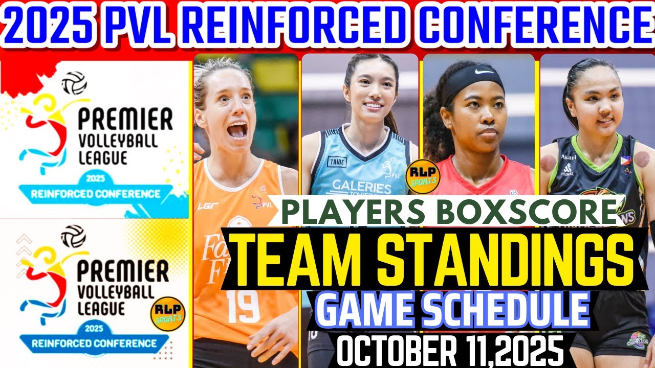 PVL LATEST TEAM STANDINGS AS OF OCTOBER 09,2025|PVL BOXSCORE|PVL GAME ...
