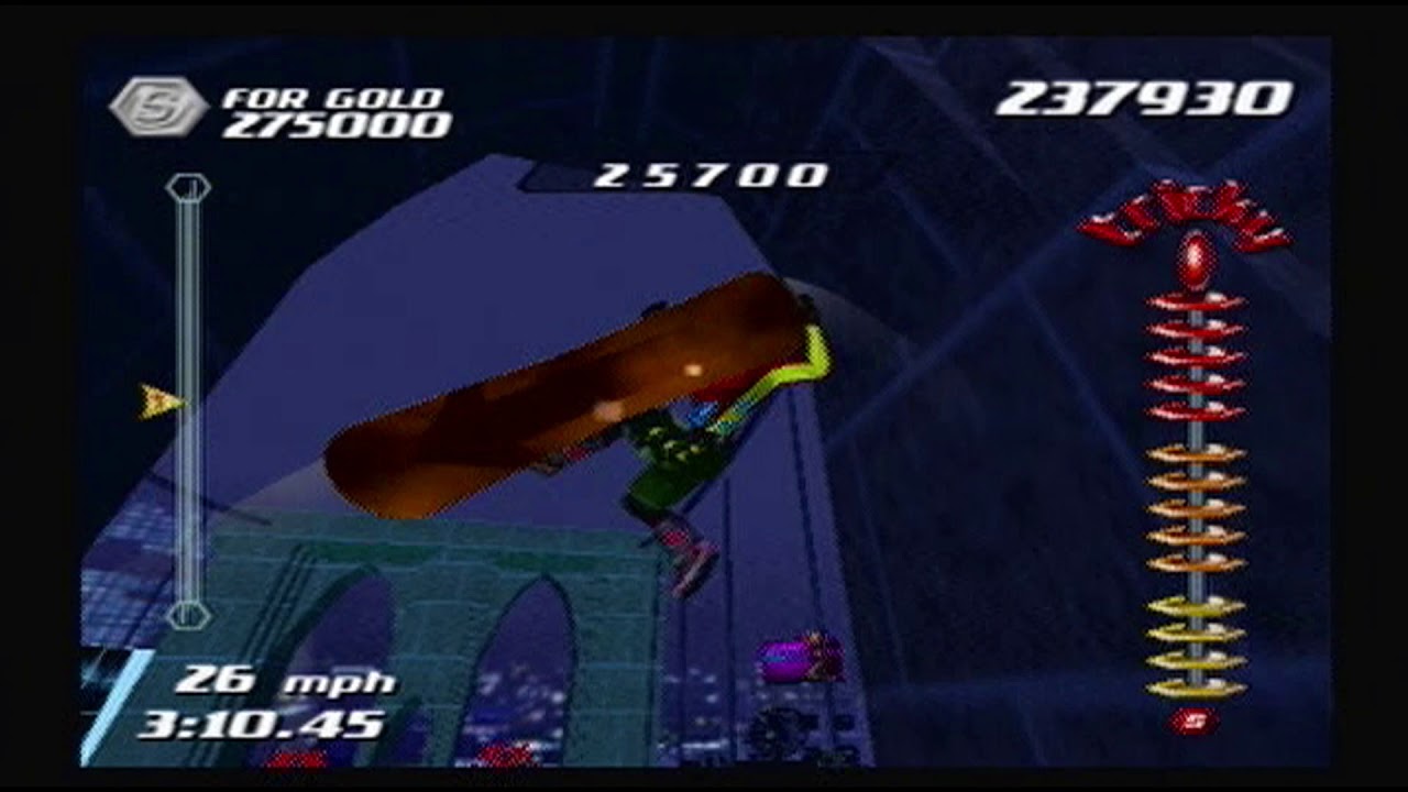 SSX Tricky - Moby World Circuit - Merqury City Meltdown Showoff - YouTube