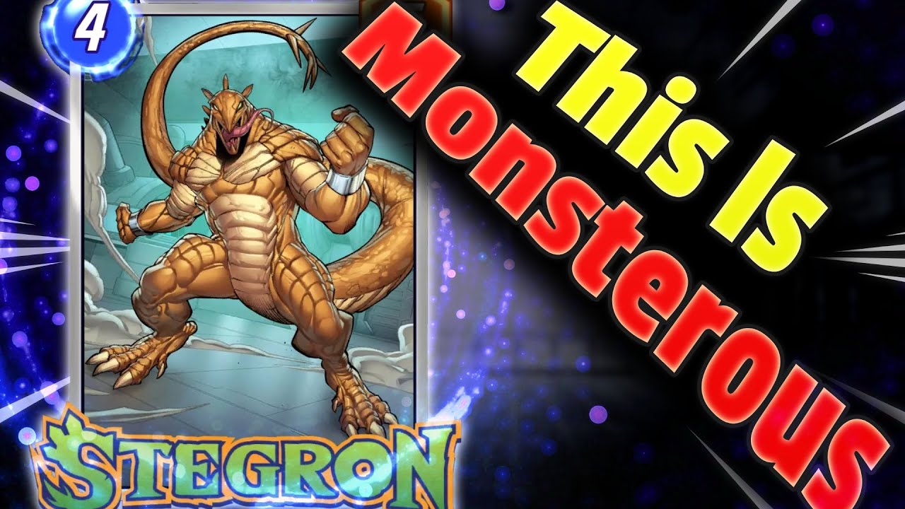 Stegron Is Here and He Is A MONSTER! - Marvel Snap - YouTube