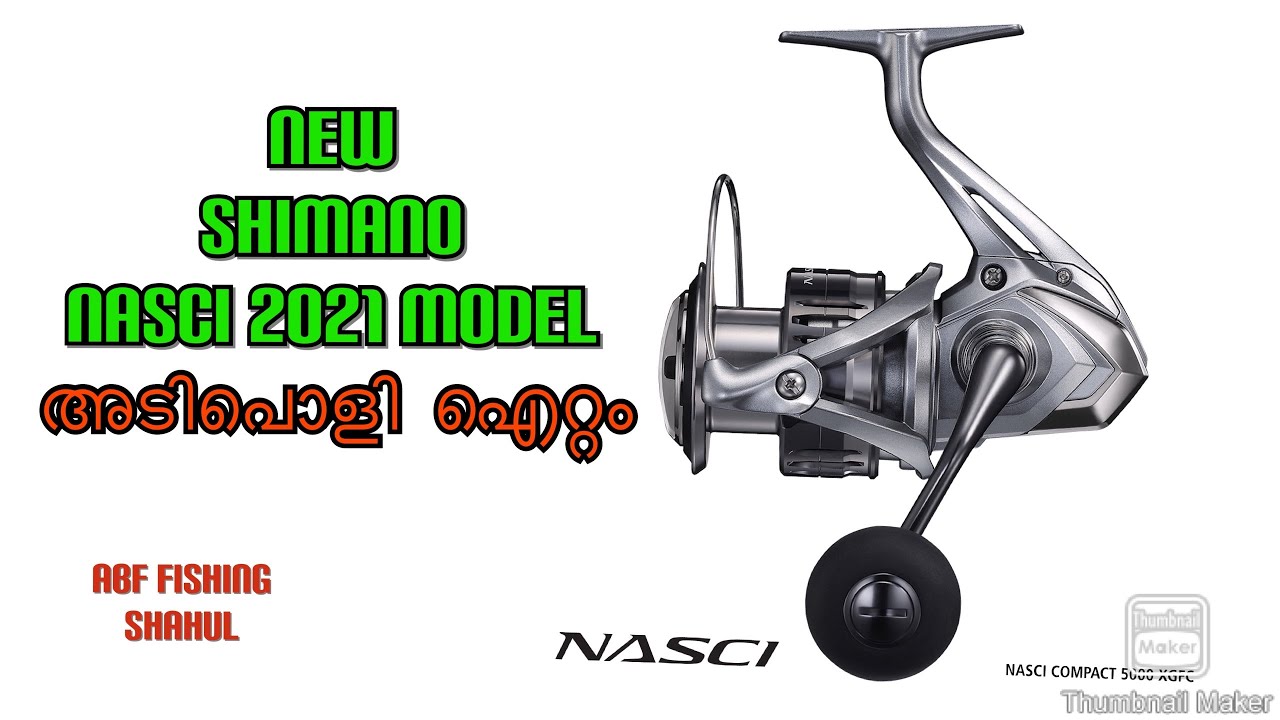 SHIMANO NASCI 5000 XG 2021 MODEL SPINNING REEL UNBOXING & REVIEW ...