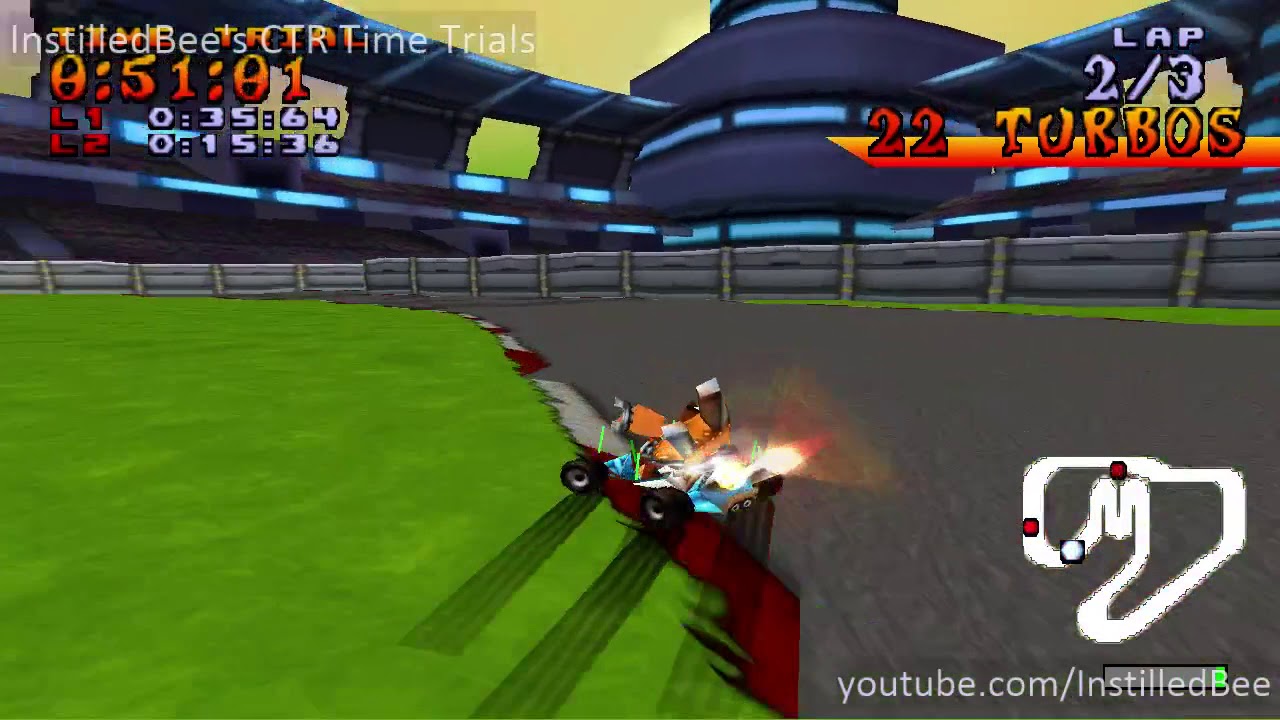 CTR Time Trials - Turbo Track - YouTube