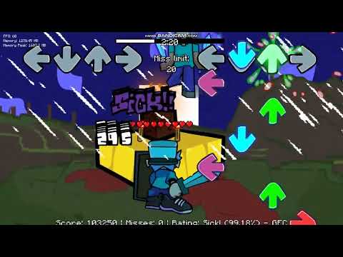 No Escape Song In Vs Herobrine Reborn FNF Mod