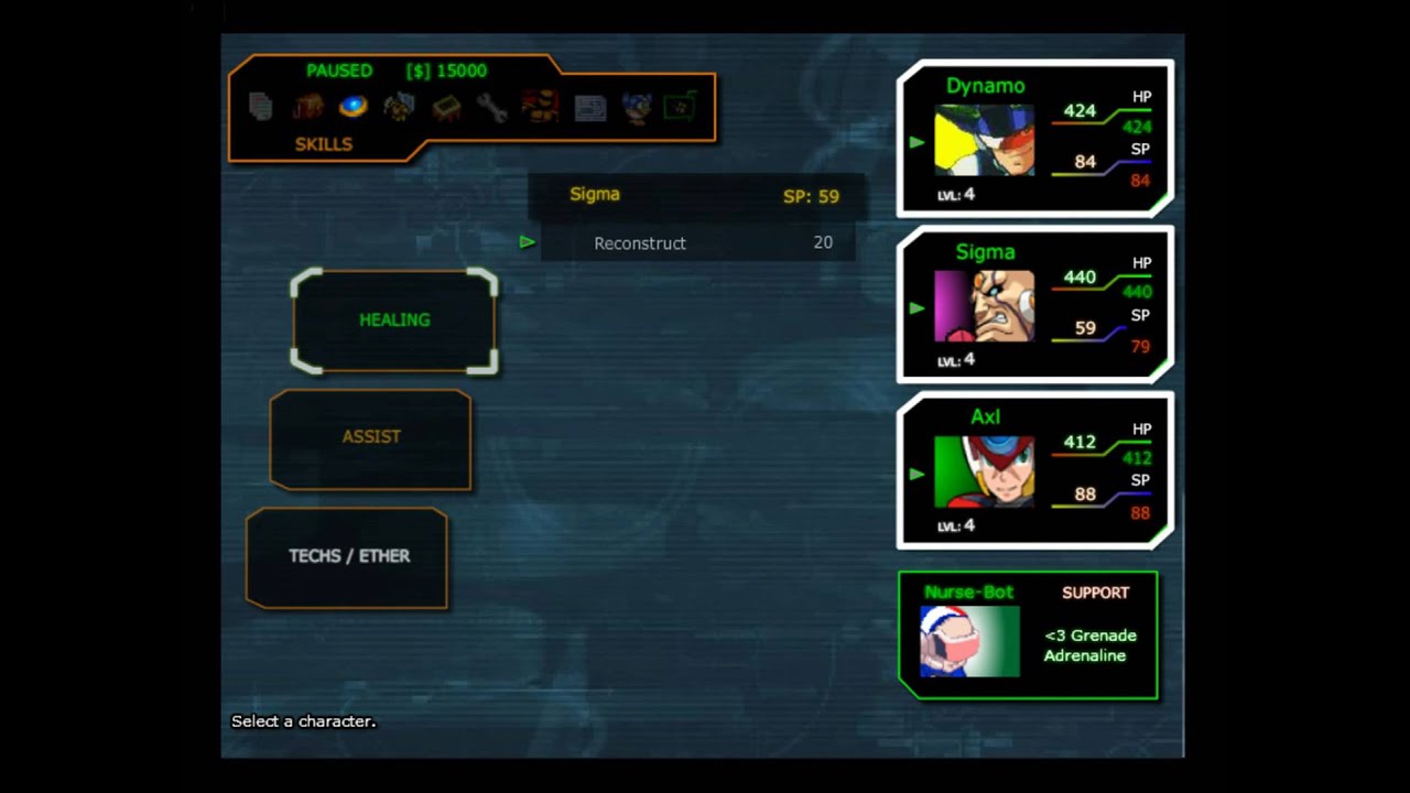 Megaman X RPG: Chapter 2 Menu System [NEW] - YouTube