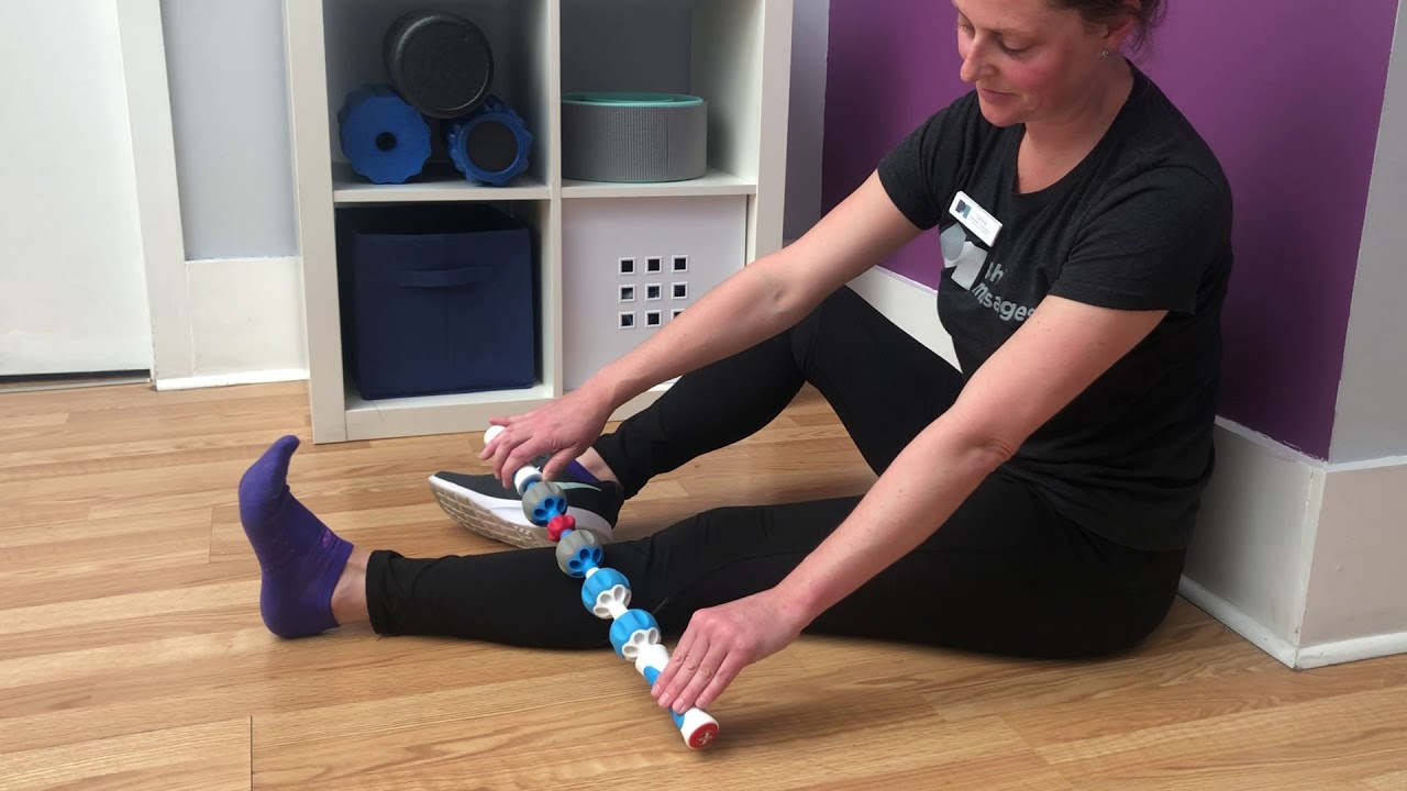 Tibialis Anterior (shin) pin and stretch massage - YouTube