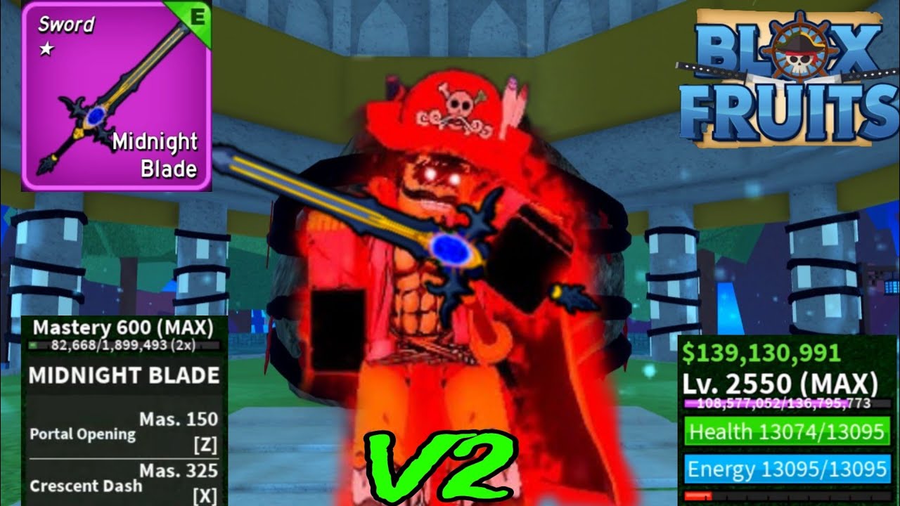 I MAXED AND UPGRADE MIDNIGHT BLADE BLOX FRUITS @LIFETIMEGAMING965 # ...