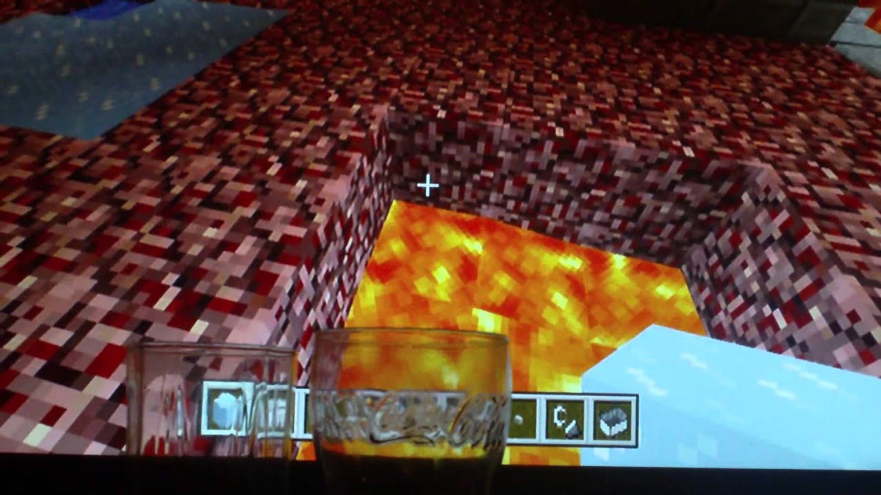 minecraft water in nether world for xbox 360 - YouTube