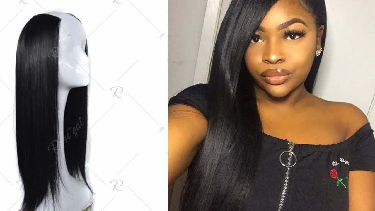 Bad and boujee on a budget | $20 DIY- U PART WIG 💅🏾 - YouTube
