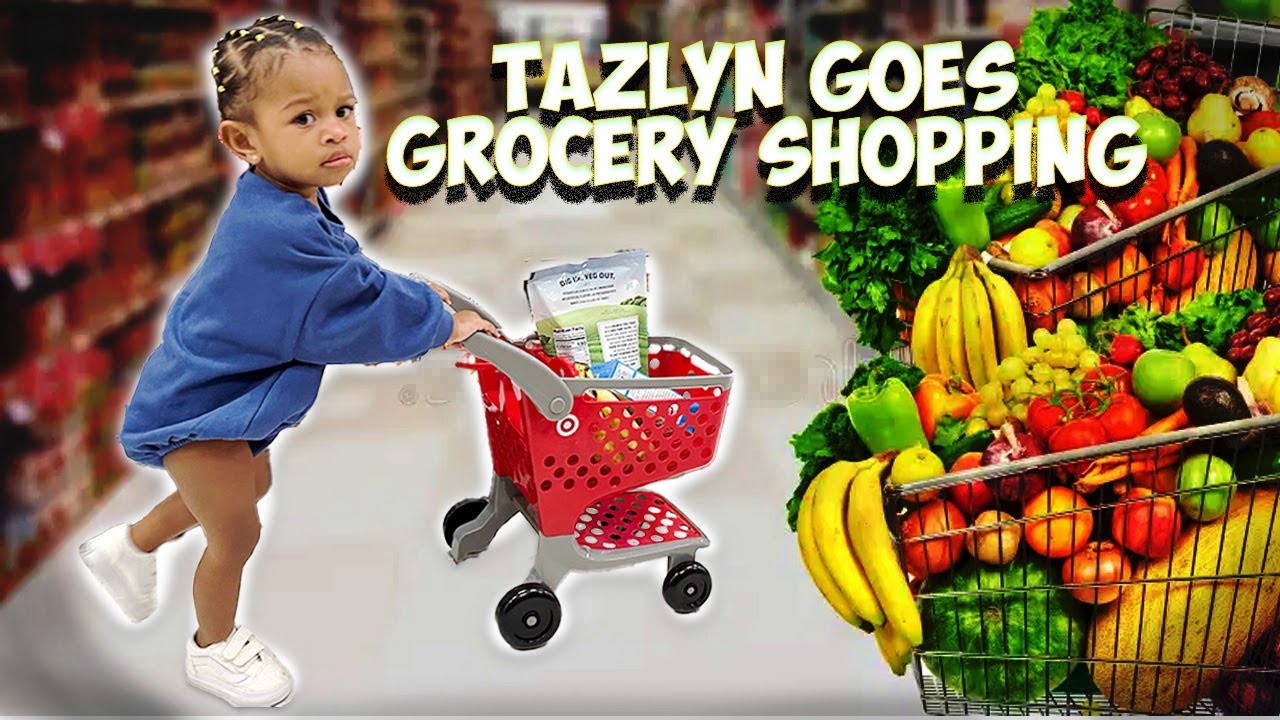 TAZLYN GOES GROCERY SHOPPING ALL BY HERSELF! *The cutest thing ever ...