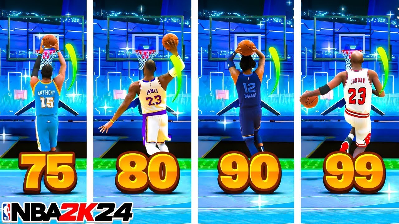 The BEST DUNK ANIMATIONS For ALL DUNK RATINGS + BUILDS in NBA 2K24 ...