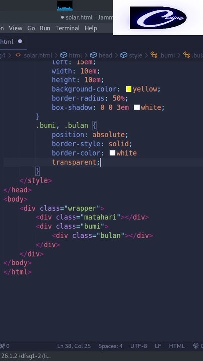 Solar System Css Html Htmlcss Coding Programming Html Css Css3 Youtube