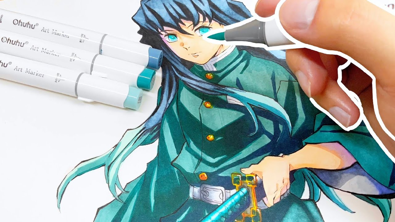 How to Draw Muichiro Tokito | Demon Slayer - YouTube