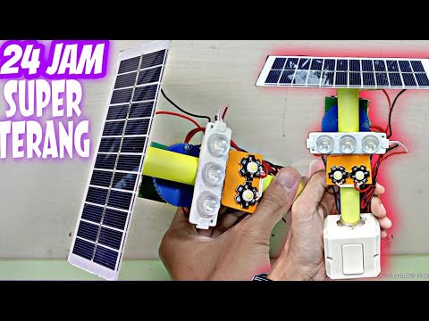 HOW TO MAKE A CIRCUIT OF SOLAR ELECTRIC EMERGENCY LIGHTS WITH SUPER ...
