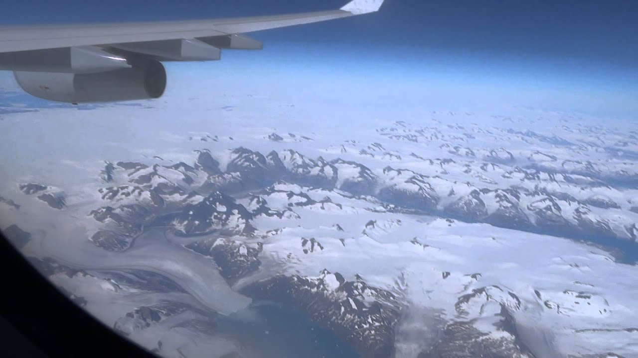 Flight over Greenland - YouTube