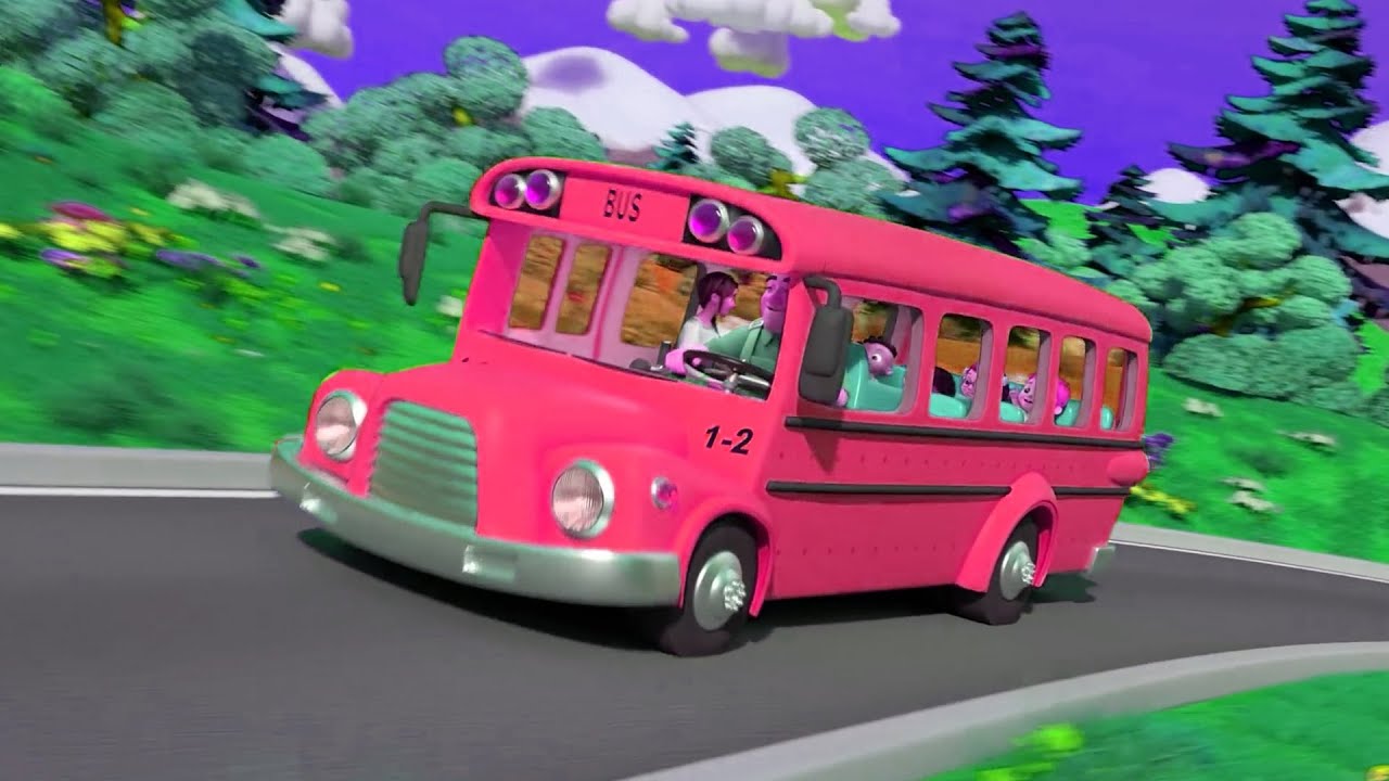 Wheels on the Bus go Round and Round Cocomelon A Roda do Ónibus,عجلة ...