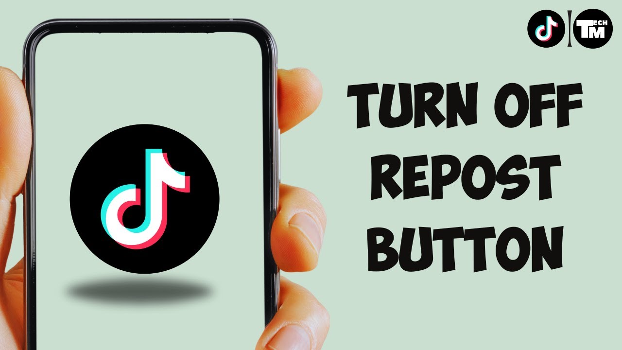 How to Turn Off Repost Button on TikTok Posts - YouTube