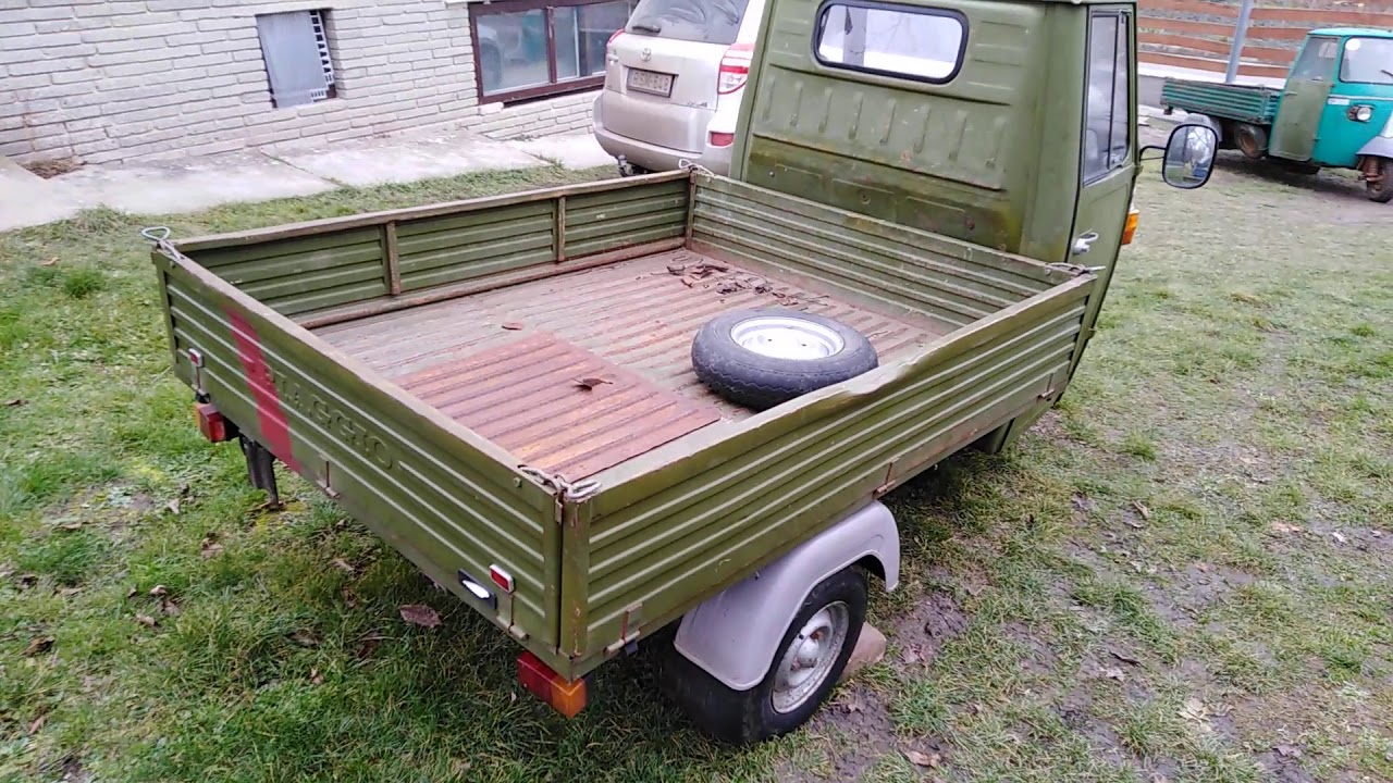 Piaggio Ape Mp 600 1974 - YouTube