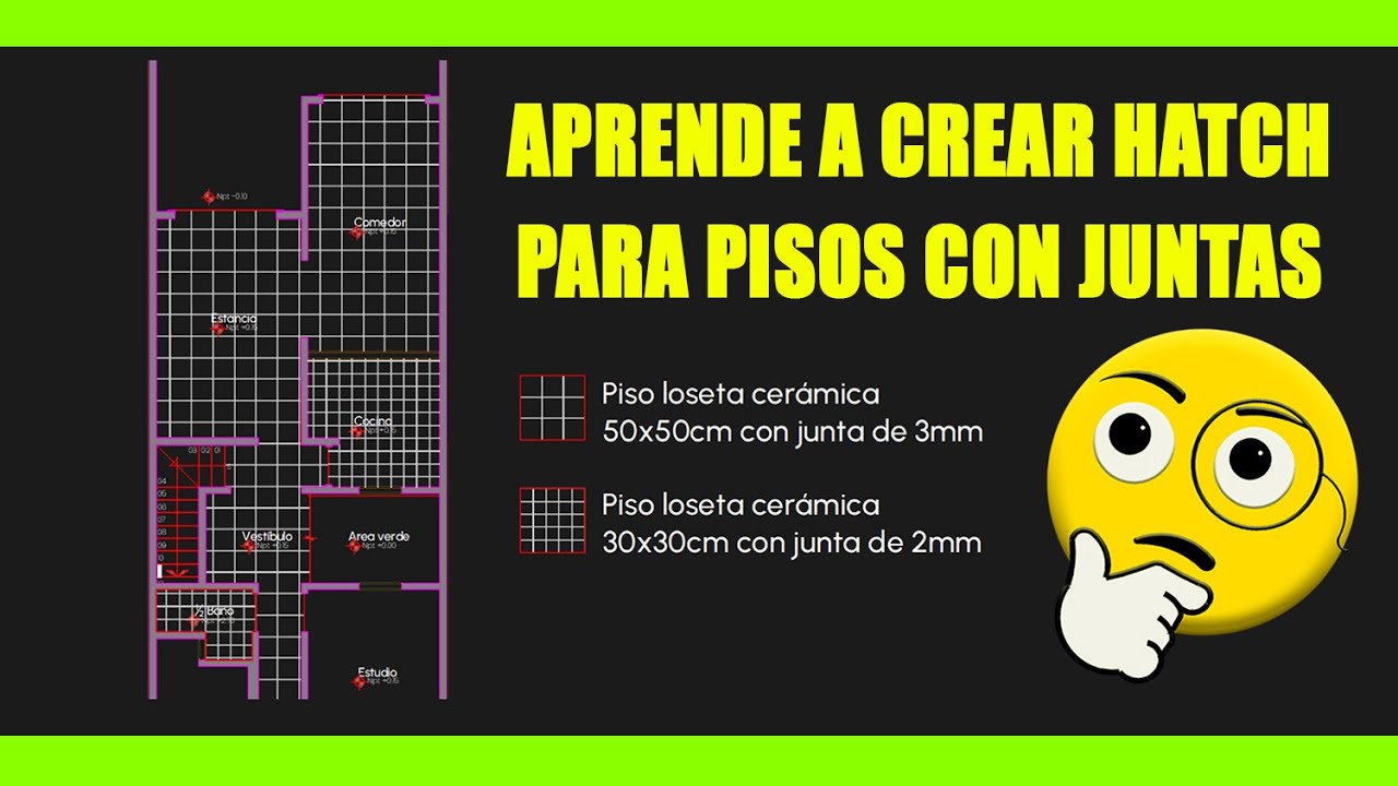  Como Hacer Un Hatch Para Pisos Con Junta En Autocad autocadtutorial