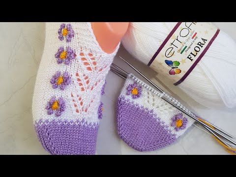 KABARTMALI ÇİÇEKLİ #BEŞŞİŞPATİK YAPILIŞI / ÇEYİZLİK BEŞ ŞİŞLE PATİK YAPILIŞI @divapatik