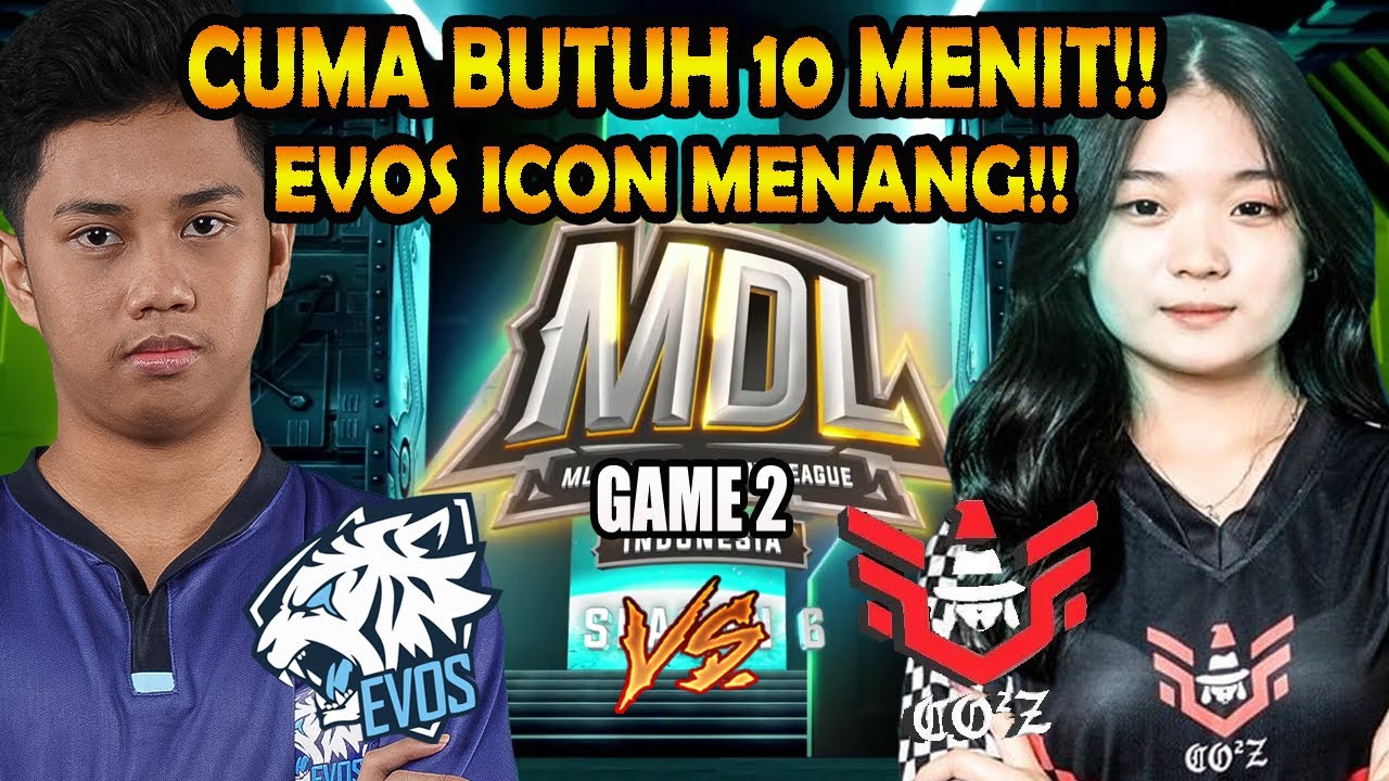 Cuma Butuh 10 Menit Untuk EVOS Menang!! Ferxiic AAMON! EVOS ICON VS ...