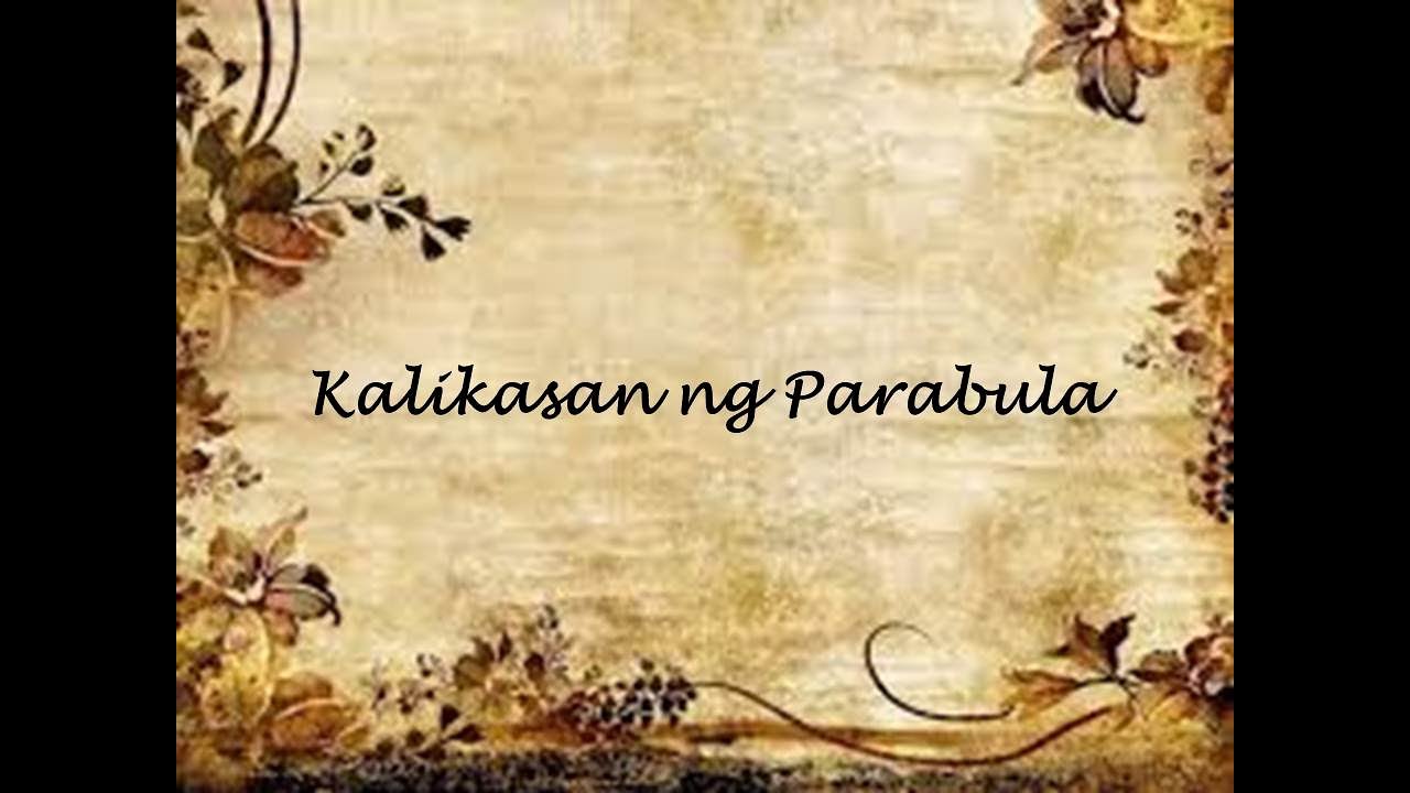 Ano ang Parabula? - YouTube