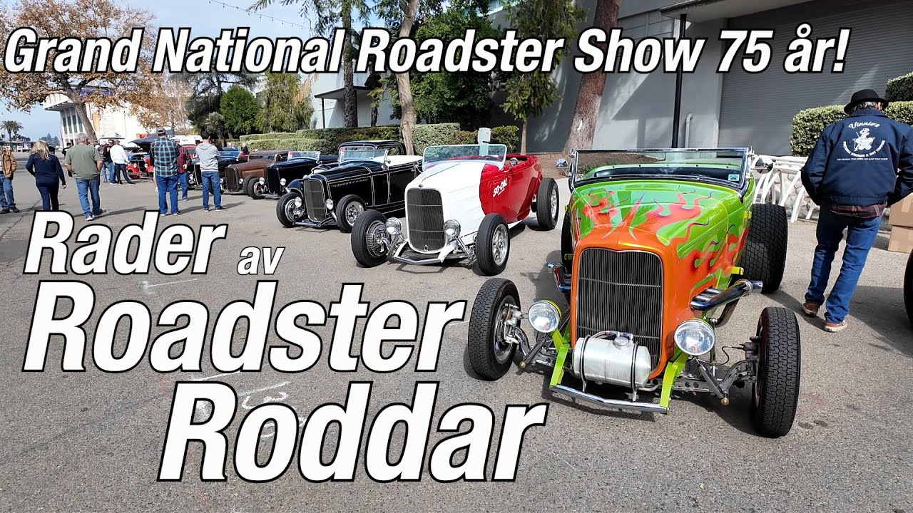 Hot Rod Drive in på Grand national Roadster Show. - YouTube