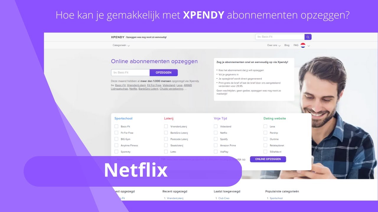 Hoe gemakkelijk Netflix opzeggen | Xpendy - YouTube